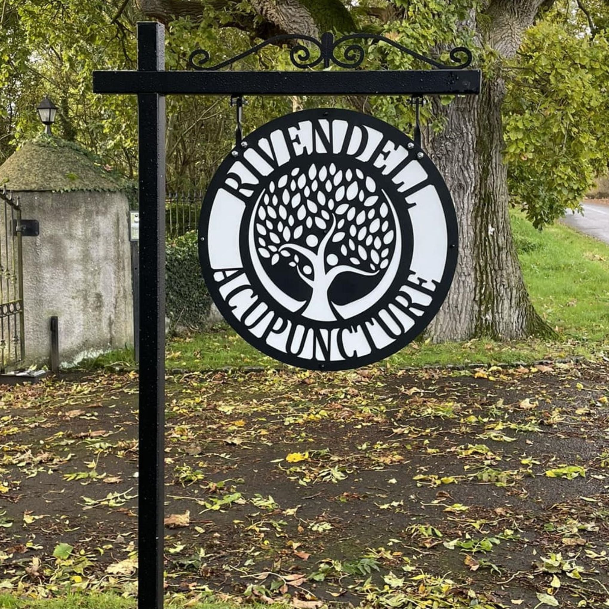 Metal Pole Sign - 50x50 Box Section | Metal Hanging Poles – Monea Metal ...