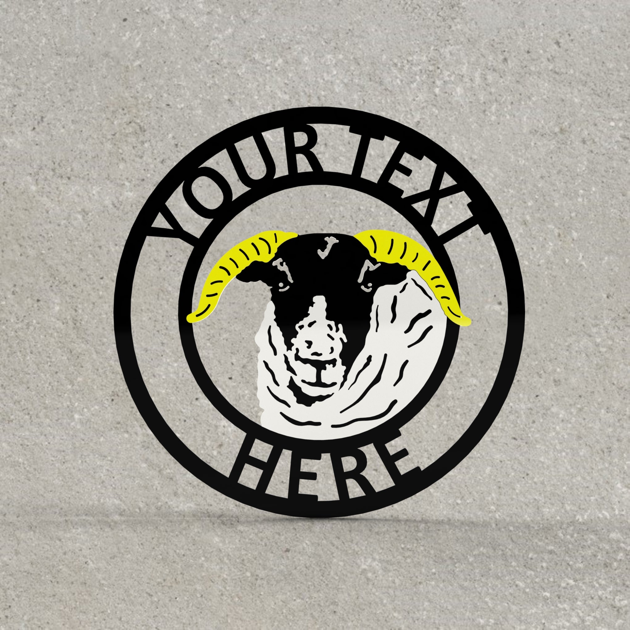 Blackface Sheep Metal Farm Sign | Metal Wall Art | Free UK Delivery ...