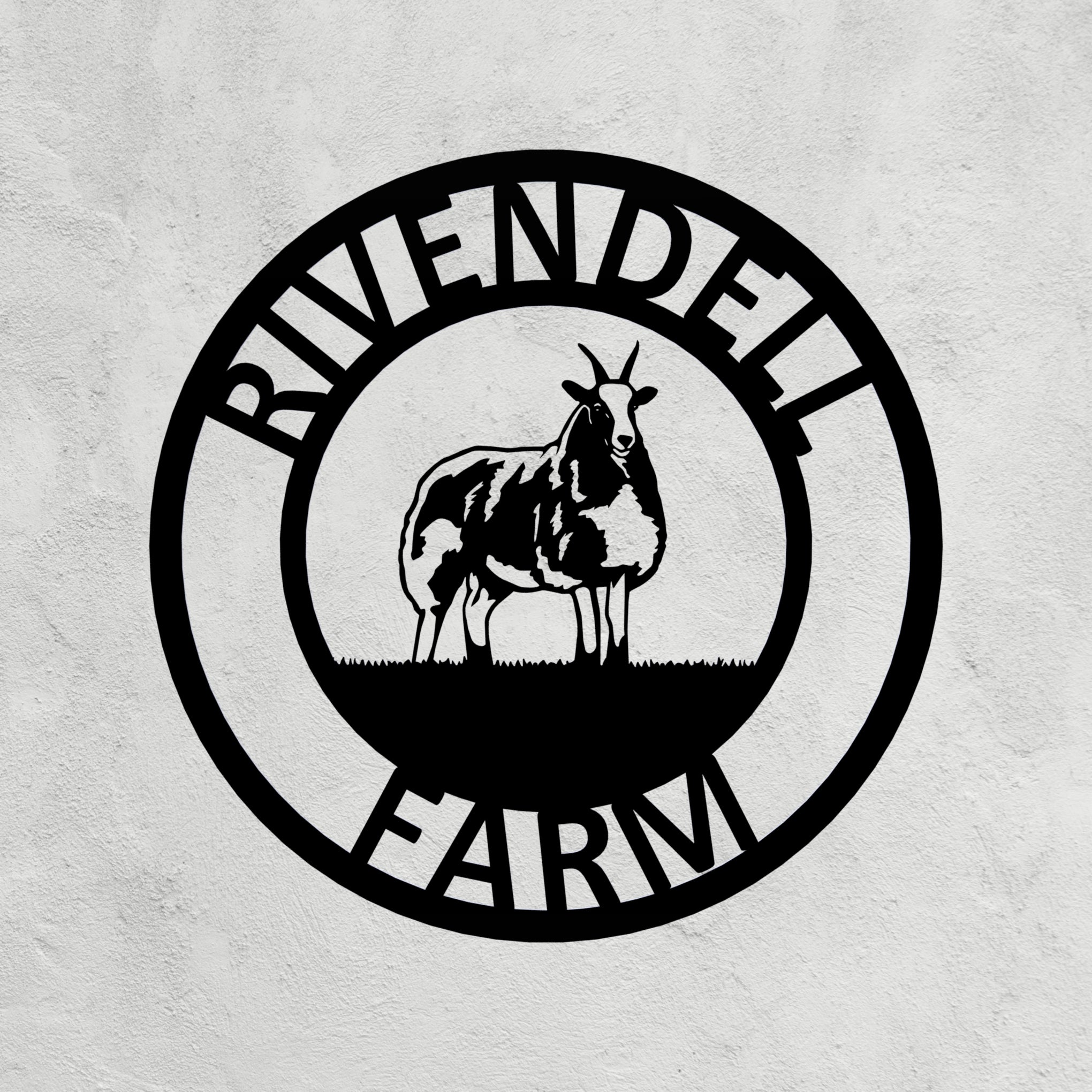 Jacob Sheep Metal Farm Sign | Customisable Metal Farm Signs – Monea ...