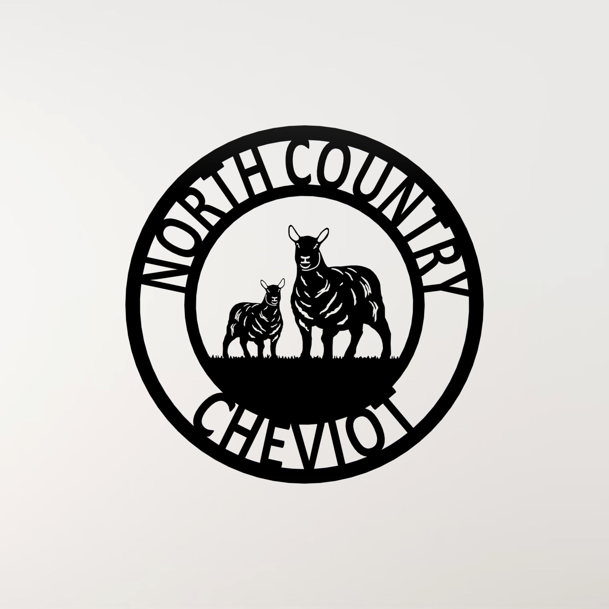 North County Cheviot Sheep Metal Farm Sign | Custom Metal Signs – Monea ...