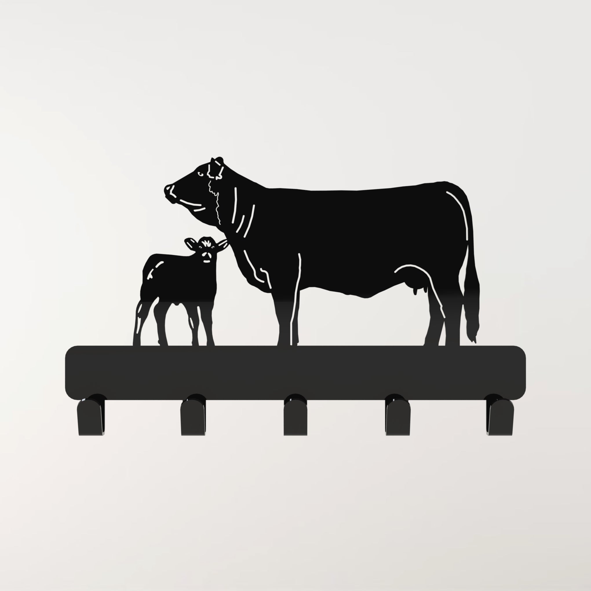 Pedigree Cow and Calf Hook | Metal Wall Hooks | Free UK Delivery ...