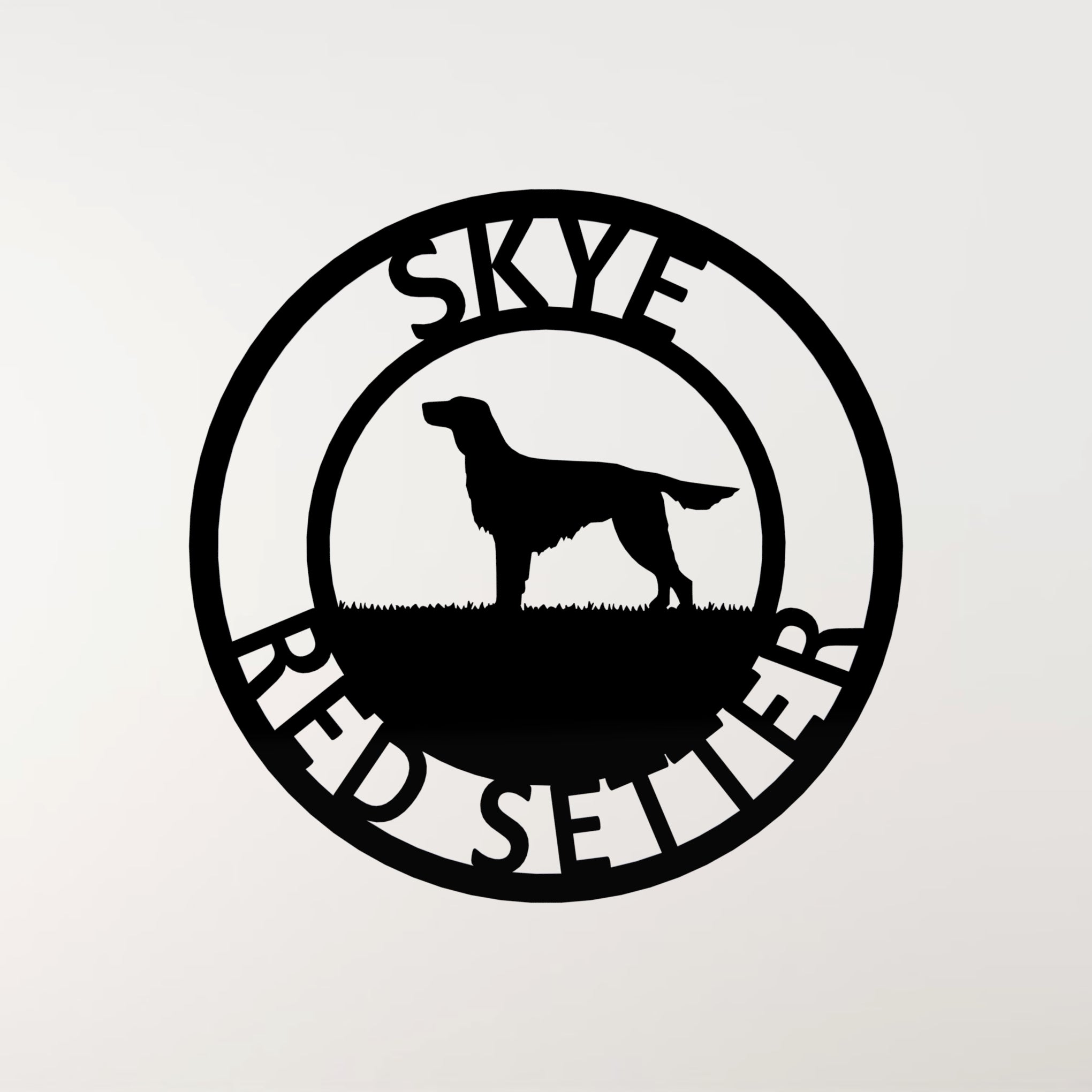 Irish Red Setter Metal Dog Sign | Custom Metal Sign | Free UK Delivery ...