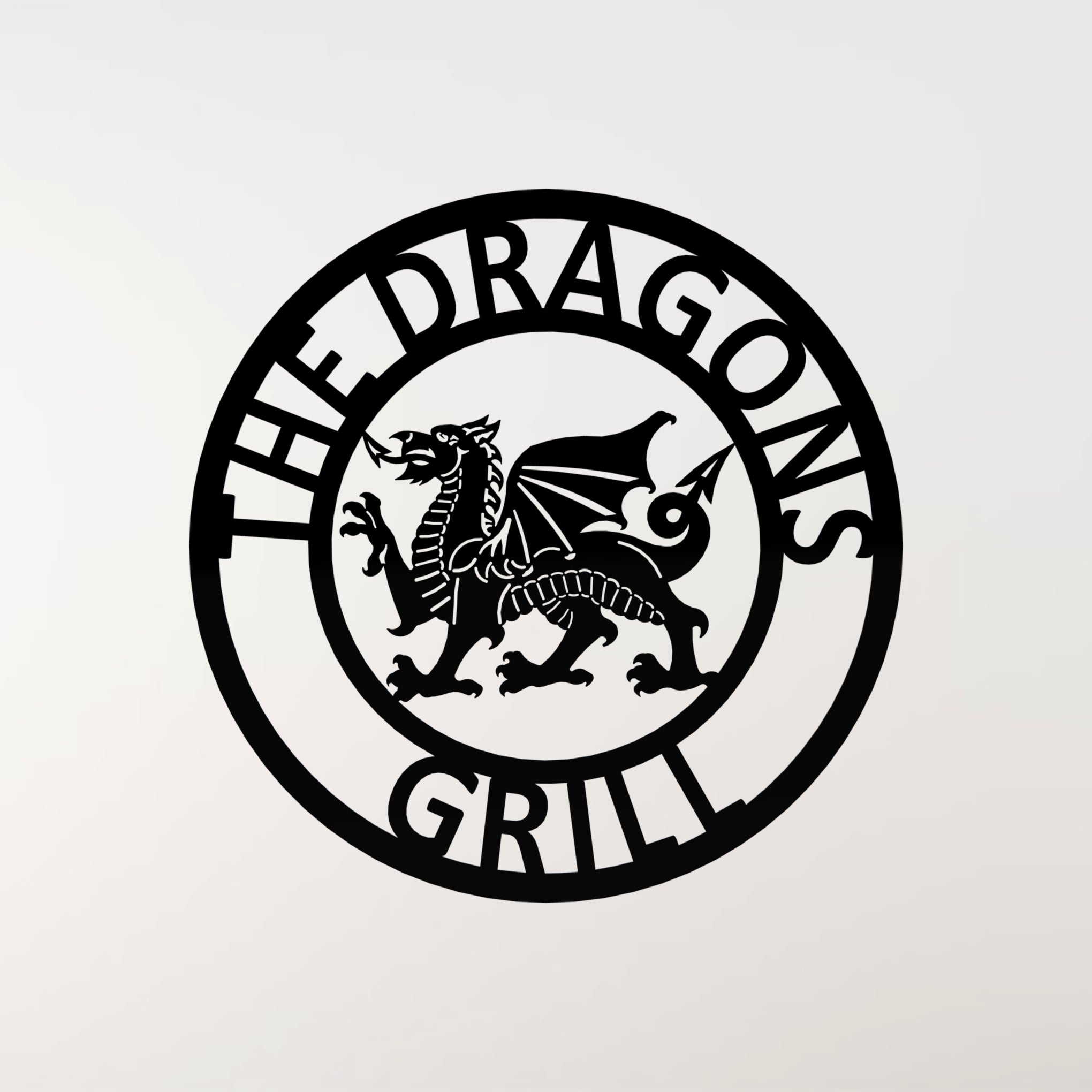 𝐖𝐞𝐥𝐬𝐡 𝐃𝐫𝐚𝐠𝐨𝐧 | Metal Wall Art – Monea Metal Design