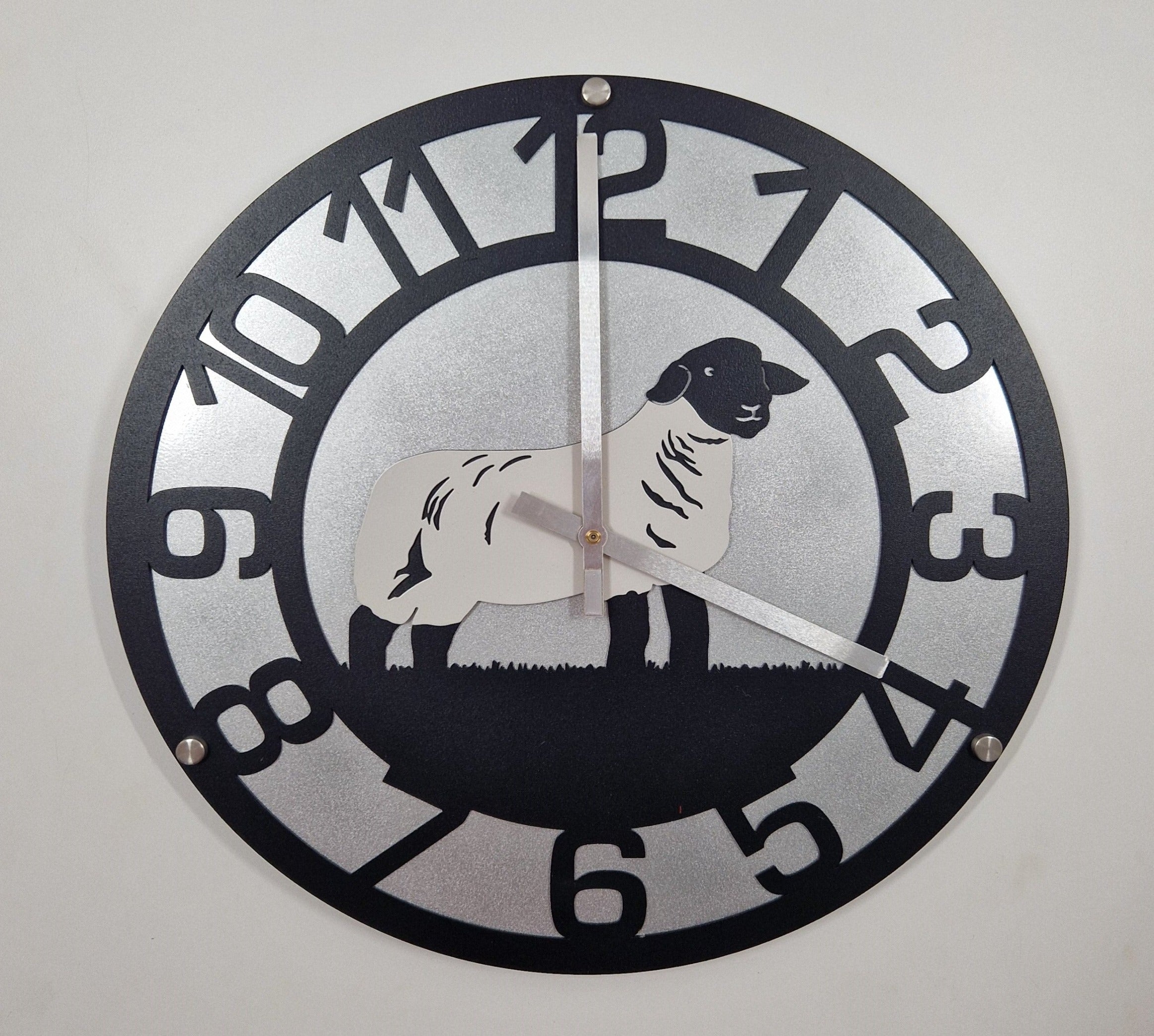 Suffolk Sheep Metal Wall Clock – Monea Metal Design